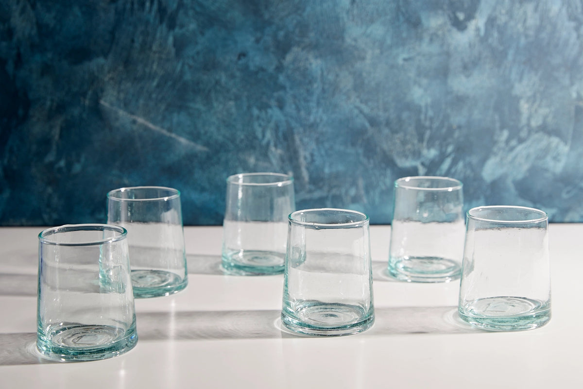 Moroccan Cone Glassware | Medium in Clear – Pink Moon Goods