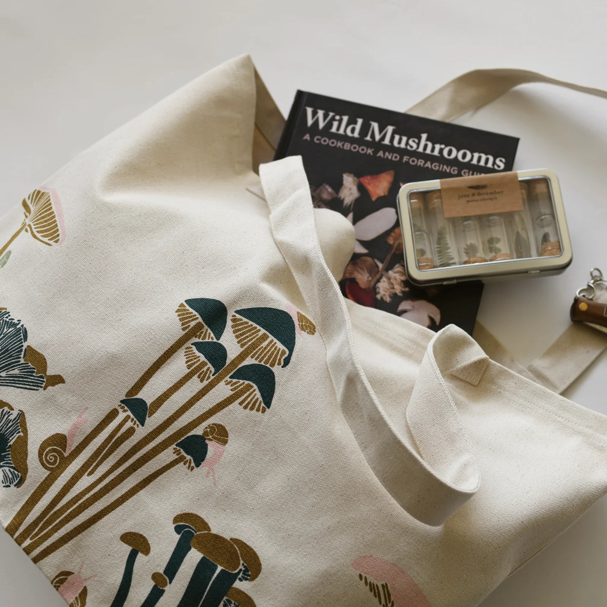 Mushroom Organic Canvas Tote – Pink Moon Goods