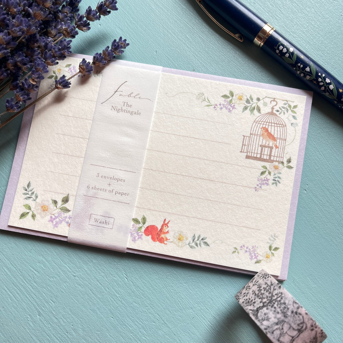 Fable | The Nightingale Mini Letter Writing Set – Pink Moon Goods