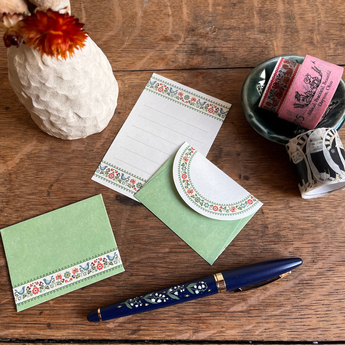 Tyrol | Birdie Mini Letter Writing Set – Pink Moon Goods