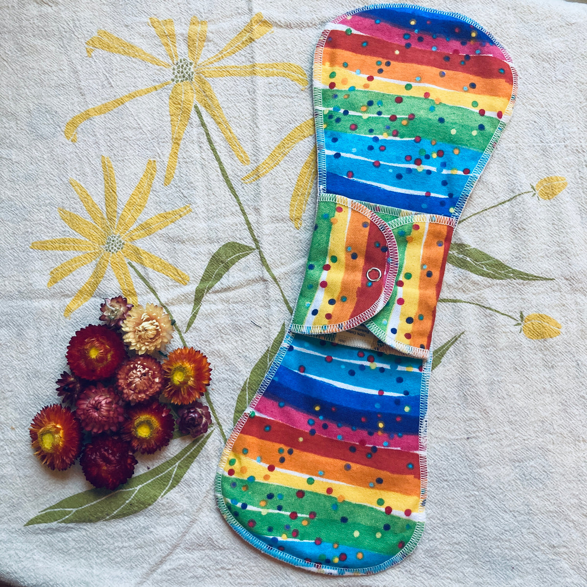 Reusable Menstrual Pads | Colorful Night Pad 1-Pack – Pink Moon Goods